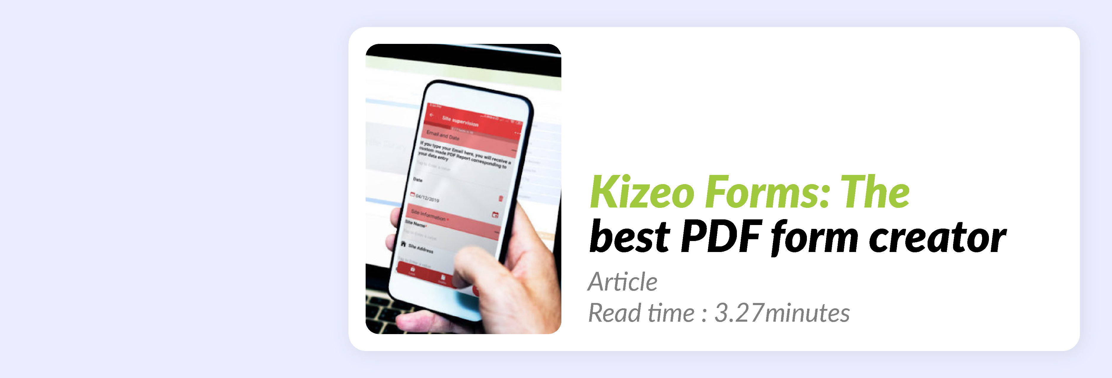 Kizeo Forms: The Best PDF Form Creator